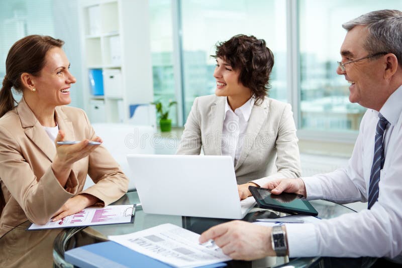 Workgroup stock photo. Image of colleagues, meeting, chatting - 3339376