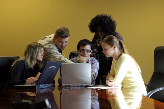 In a meeting 3 stock image. Image of ethnic, corporate - 418789