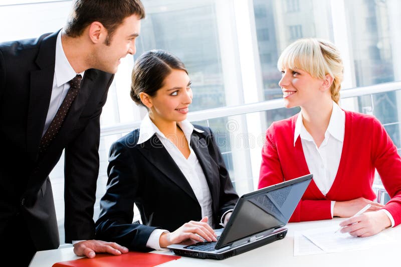 Business meeting stock photo. Image of friends, corporate - 3679706