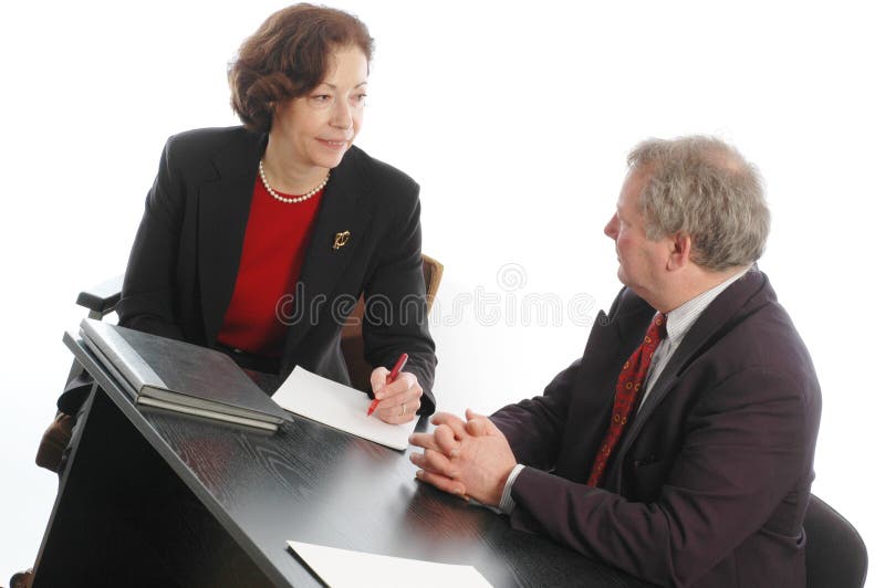 Senior Business Executive Meeting 749 Stock Image - Image of lady ...