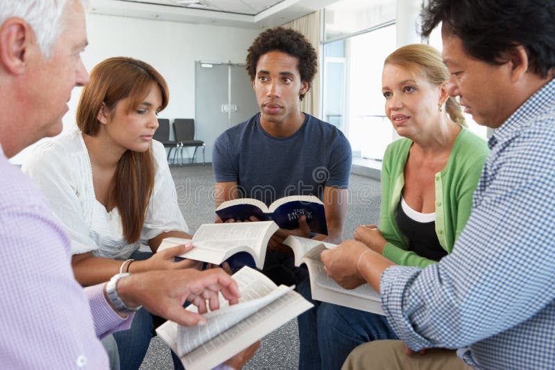 Meeting of Bible Study Group Stock Image - Image of christianity, class ...