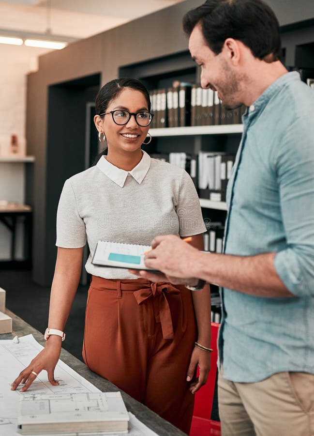 Meeting, Blueprint and Team of Architects in Office on Site Planning ...