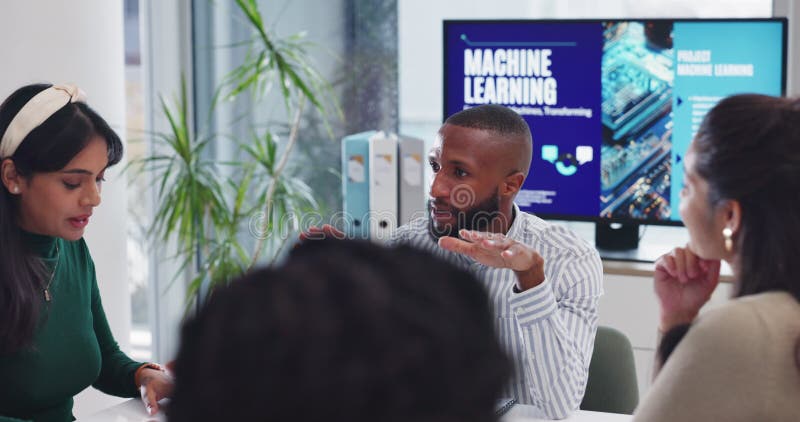 Meeting, Boardroom and Explain with Documents, Man and Discussion of ...