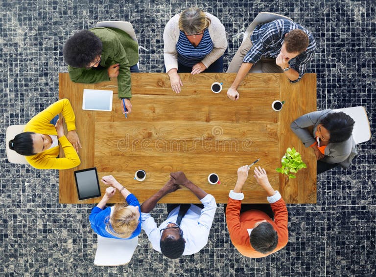 Meeting Brainstorming Discussion Collaboration Concept Stock Photo ...