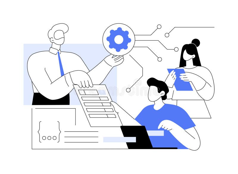 Meeting Client Abstract Concept Vector Illustration. Stock Vector ...