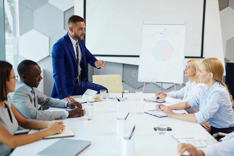 Meeting of colleagues stock image. Image of discussion - 79041975