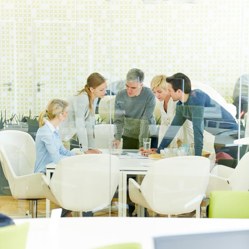 Meeting of Consulting Team in Office Stock Image - Image of cooperation ...