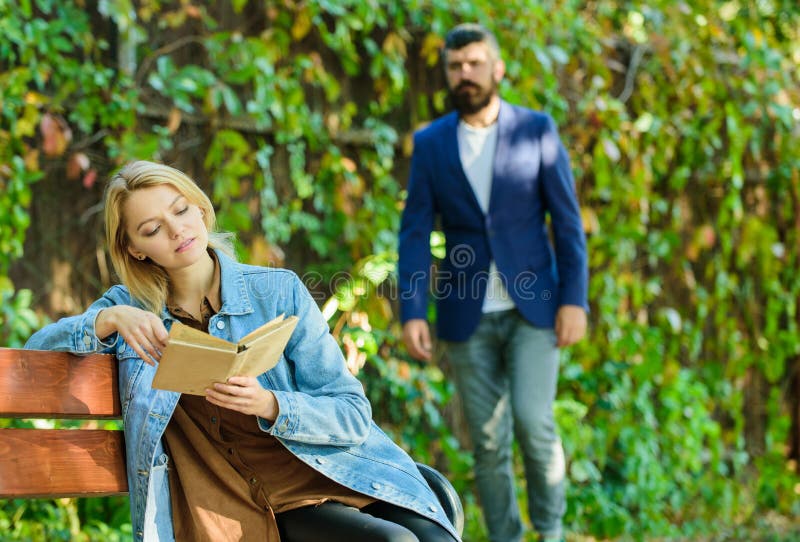 Meeting Each Other At The First Time Meeting Of Man And Woman In Park Woman In Park Read Book