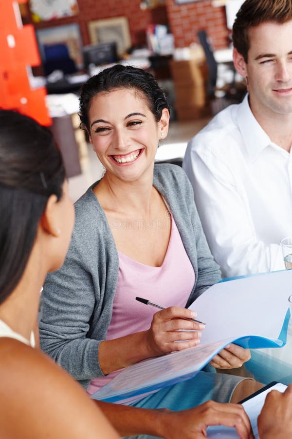 Meeting, Employees and Writing Notes for Proposal in Office, Teamwork ...