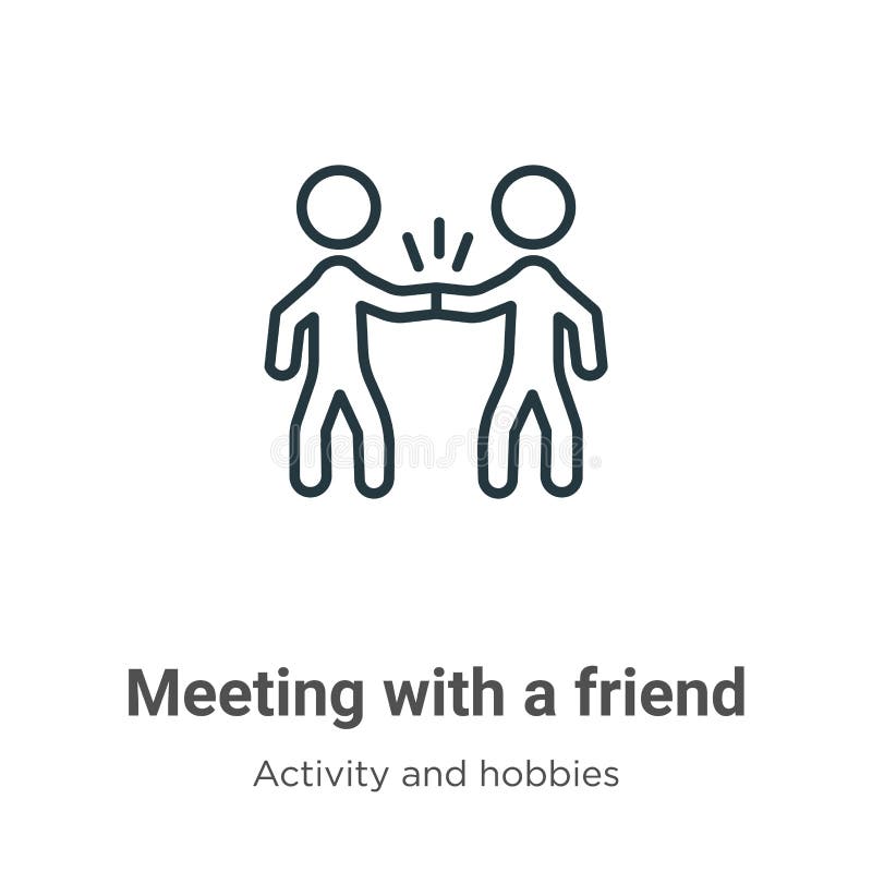 Add Friend Outline Icon. Symbol, Logo Illustration for Mobile Concept ...