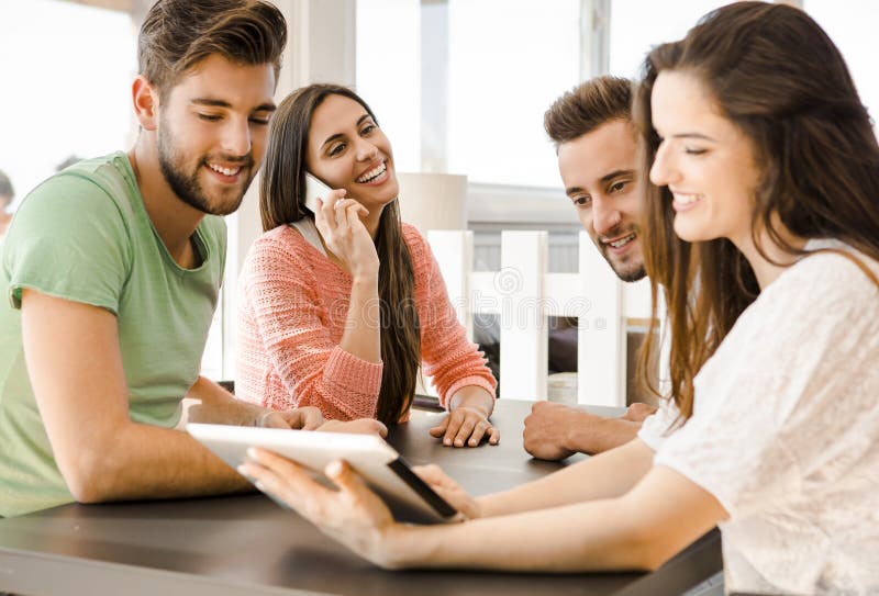 Meeting with friends stock image. Image of happiness - 97457657