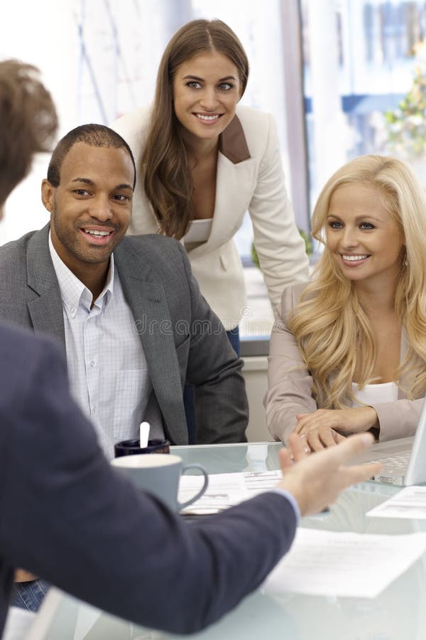 Meeting in good mood stock photo. Image of collaboration - 29533450
