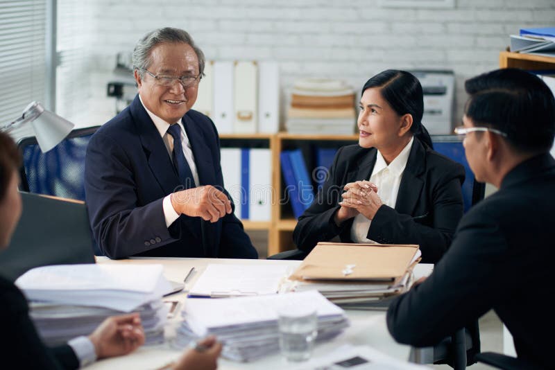 Meeting of attorneys stock photo. Image of lawyer, experienced - 115346342