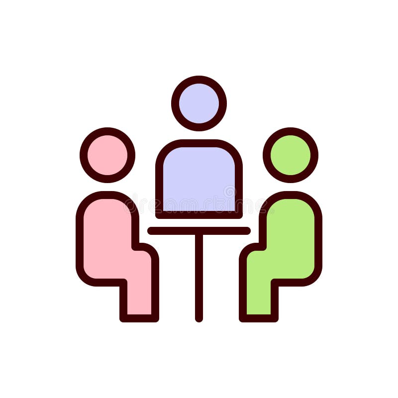 Meeting Icon, Conversation Icon Vector Illustration Stock Vector ...