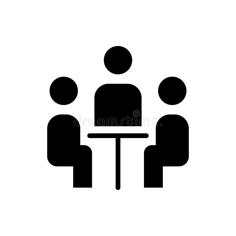 Meeting Icon, Conversation Icon Vector Illustration Stock Vector ...
