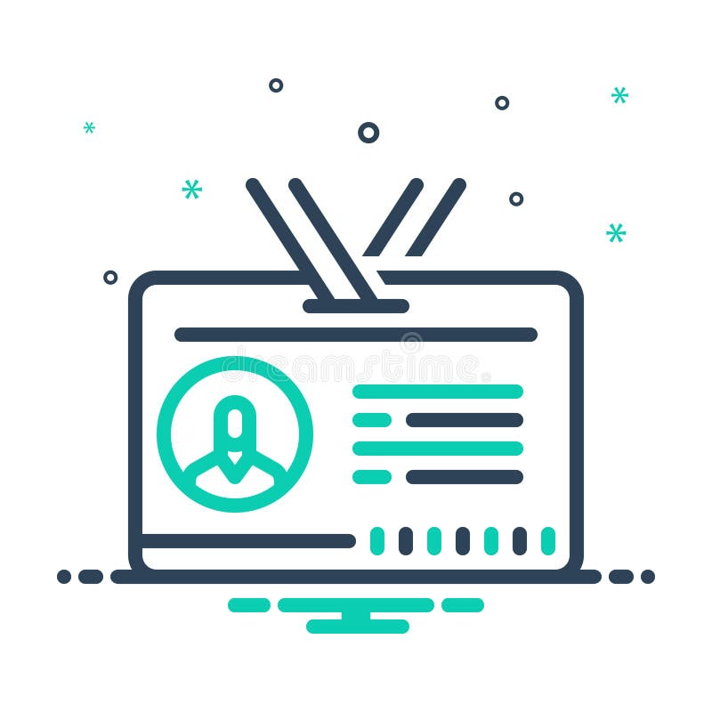 Mix Icon for Meeting Id, Meeting and License Stock Vector ...