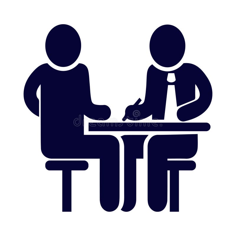 Meeting, Man, Chair, Business Man Meeting Icon Stock Vector ...