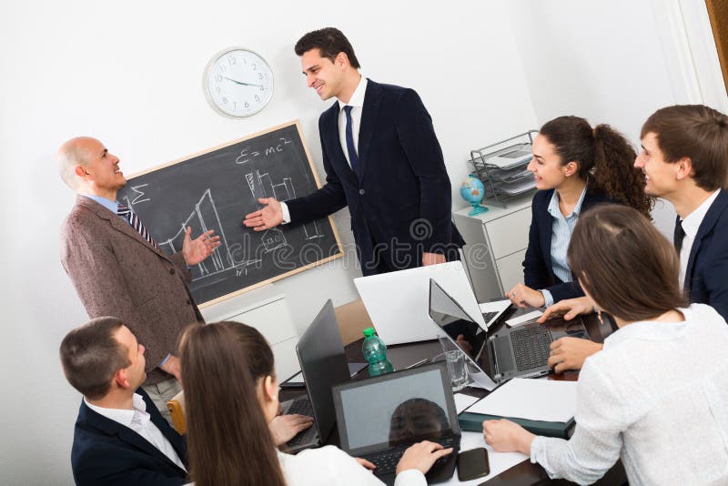 Meeting of Multinational Team Stock Image - Image of contract, expert ...