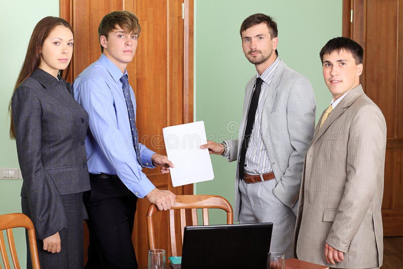 Meeting in the office stock image. Image of meeting, businesswoman ...