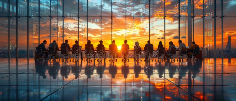 Meeting in the Office of Businesspeople of Different Generations ...