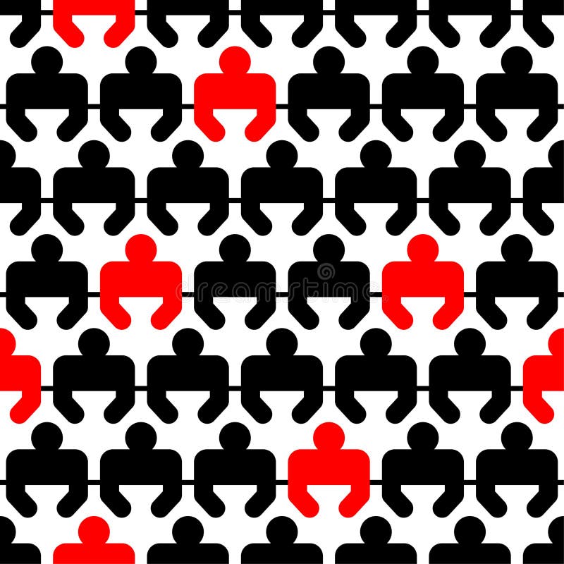 Meeting Pattern Seamless. Conference in Office Background Stock ...