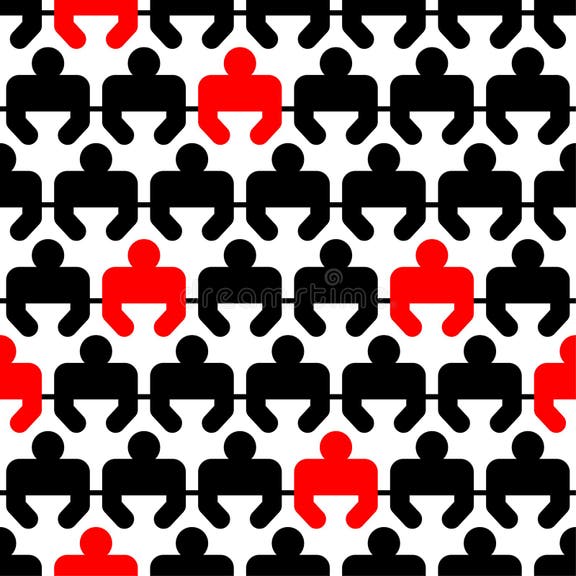 Meeting Pattern Seamless. Conference in Office Background Stock ...