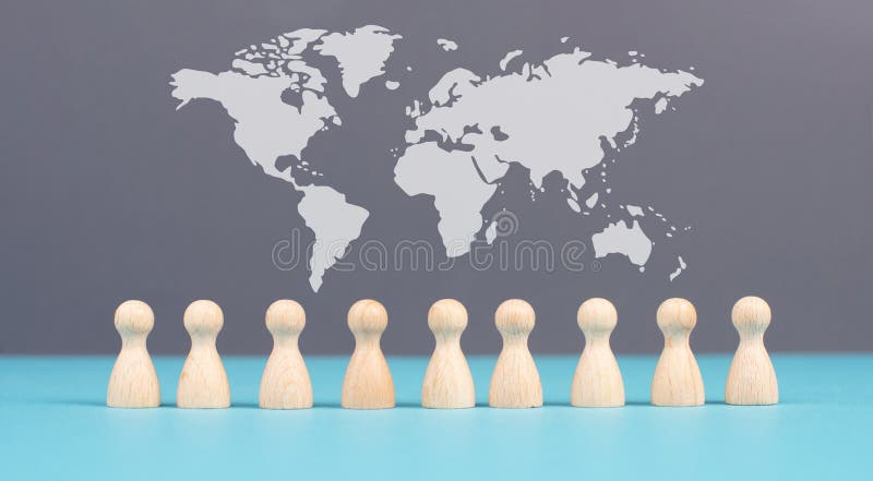 Meeting of People, Global Teamwork, World Map, Brainstorming for Ideas ...