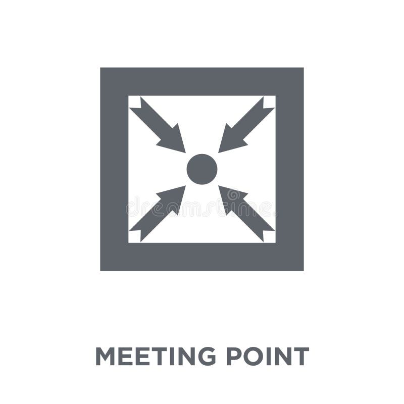 Meeting Point Icon from Human Resources Collection. Stock Vector ...