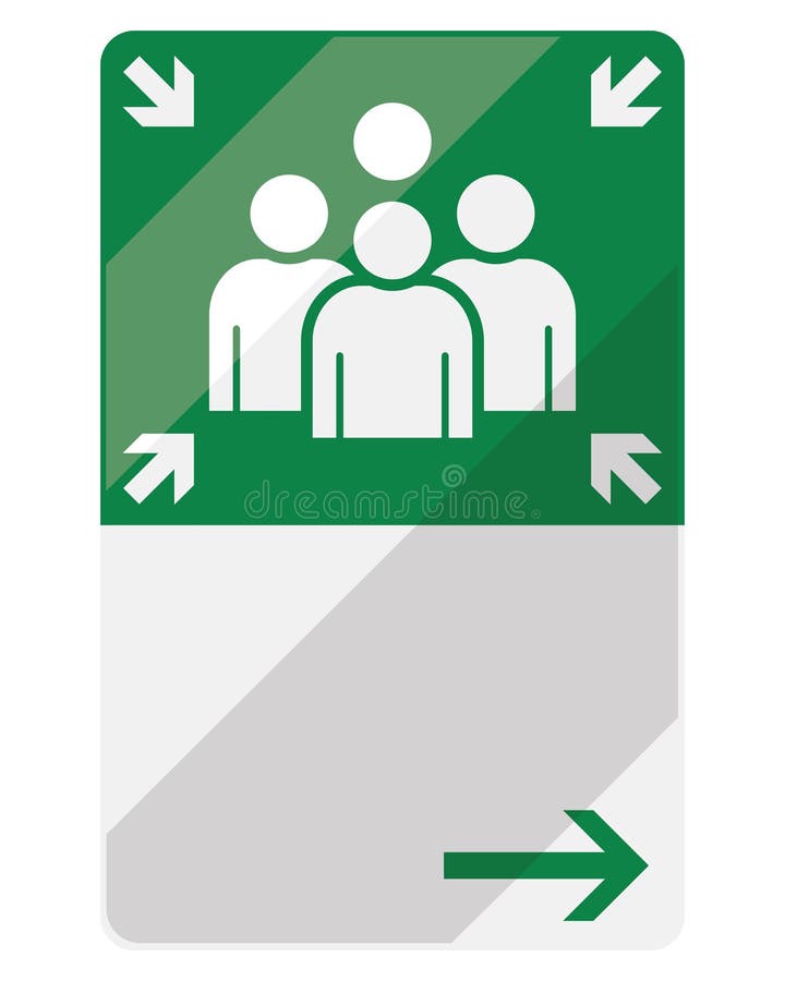 Meeting point sign design stock vector. Illustration of arrow - 299080547