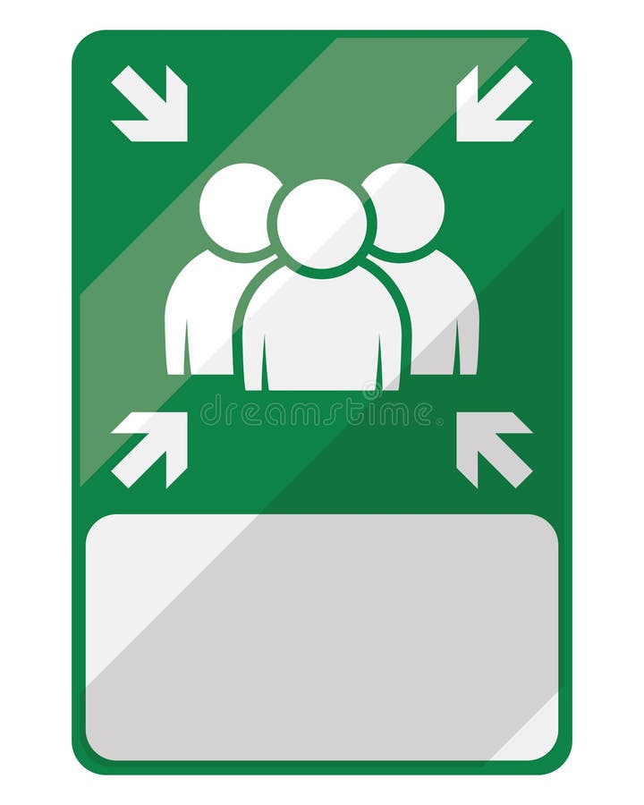 Meeting point sign stock vector. Illustration of help - 299080563