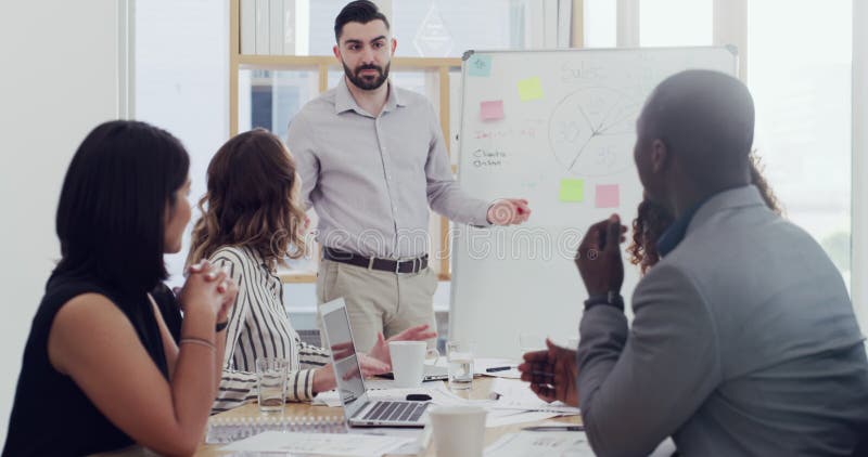 Meeting Presentation, Clapping or Speaker by a Board for Teaching ...