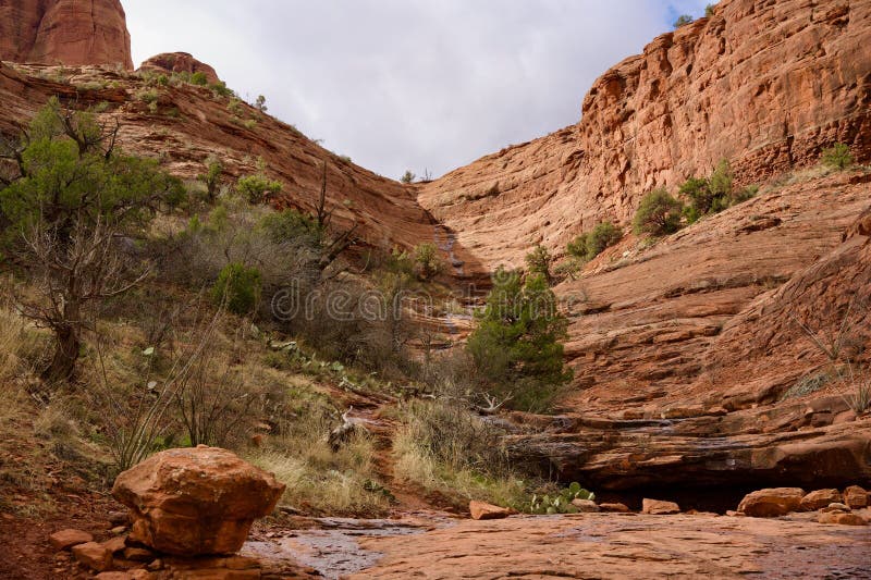Meeting of the Red Rocks stock image. Image of valley - 271144747