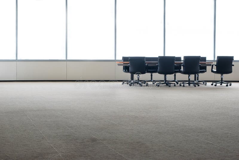 Chair and Table in Meeting Room Stock Image - Image of discussion ...