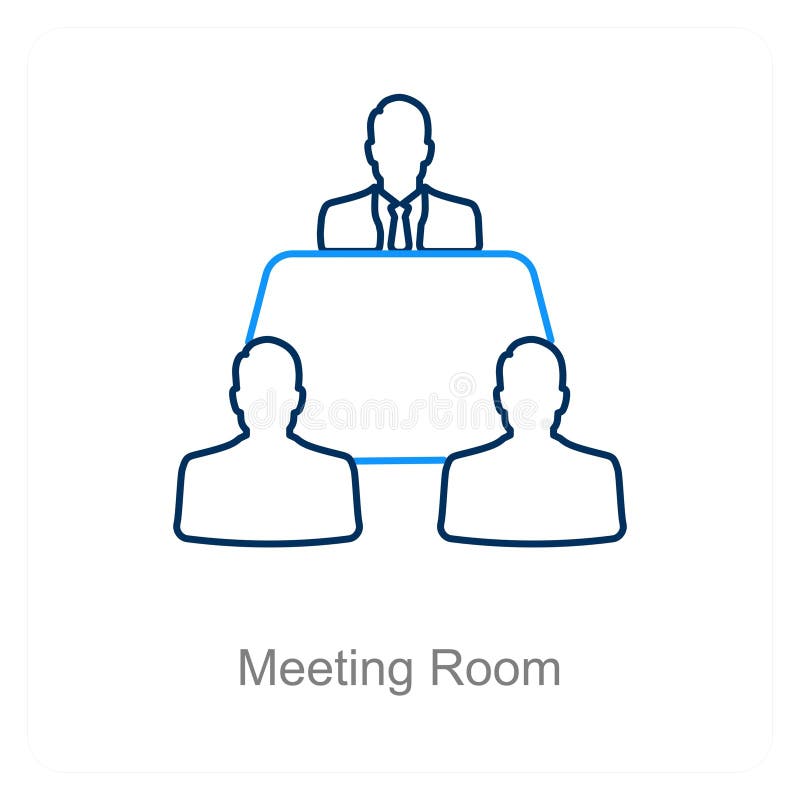 Meeting Room stock illustration. Illustration of icon - 341677646