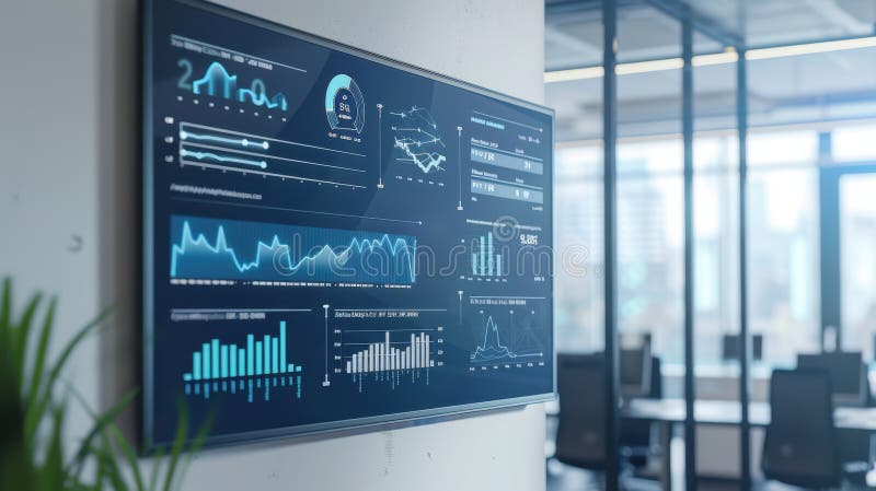 Meeting Room Data Display.AI Generated Image Stock Photo - Image of ...