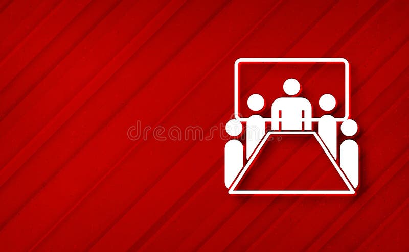 Meeting Room Icon Super Round Button Set Glass Design Stock Vector ...