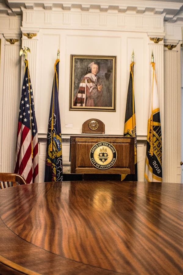 Mayor Of Pittsburgh Office Front Editorial Photography - Image of desk ...