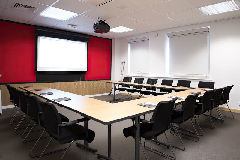 A Meeting Room, with a Projector and Screen at the Ready, for ...