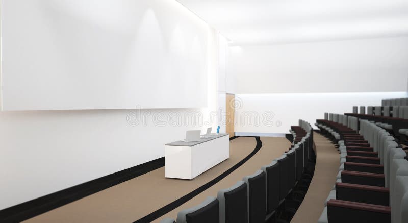 Meeting Room Space or Seminar in the Office Building,3d Rendering Stock ...
