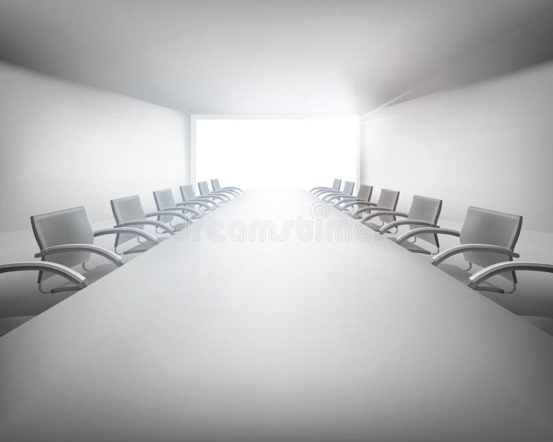 Meeting Room. Vector Illustration. Stock Vector - Illustration of ...