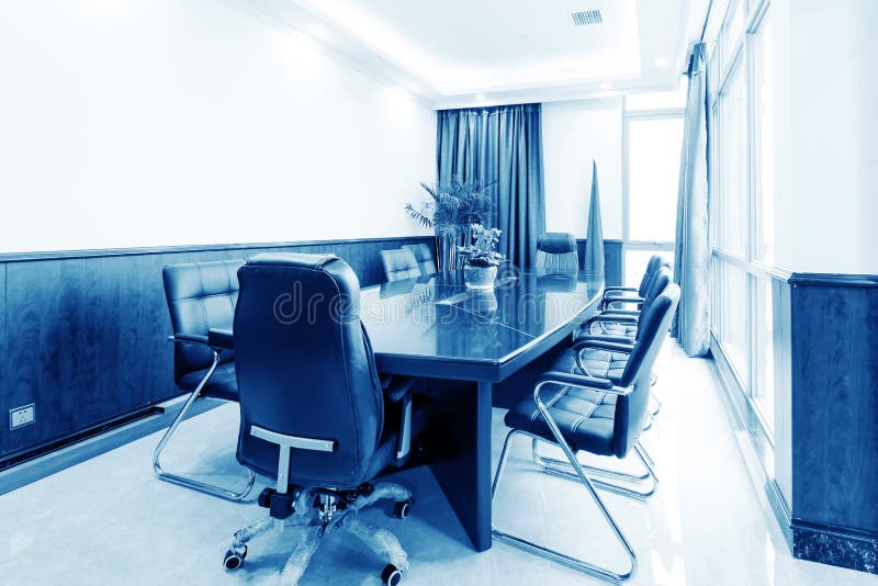 Meeting Rooms and Tables and Chairs Stock Image - Image of discussion ...