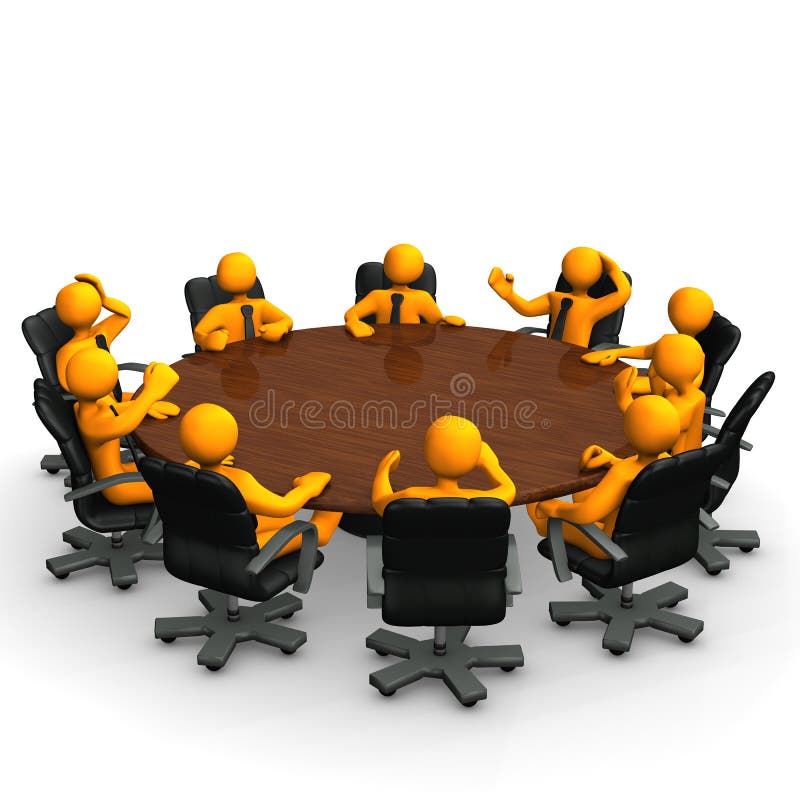 Meeting table stock illustration. Illustration of black - 22963136