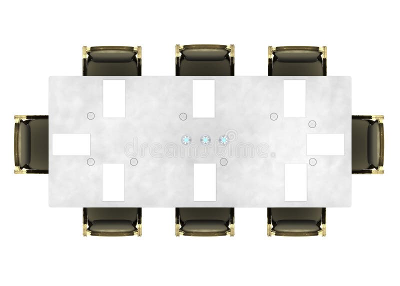 Meeting Table, Conference Table Seen from Above, Events. Conference ...