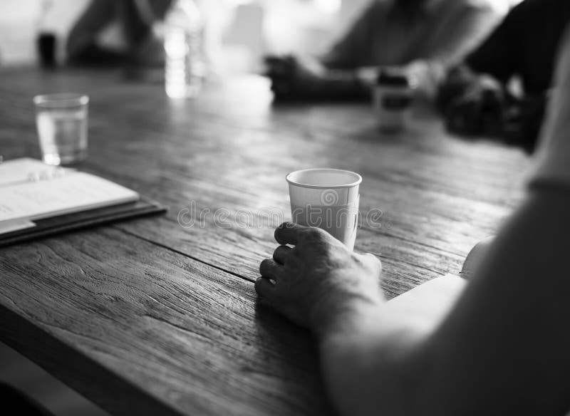 Meeting Table Networking Sharing Concept Stock Photo - Image of seminar ...