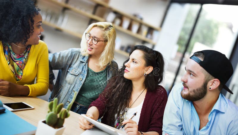 Meeting Talking Discussion Brainstorming Communication Concept Stock ...