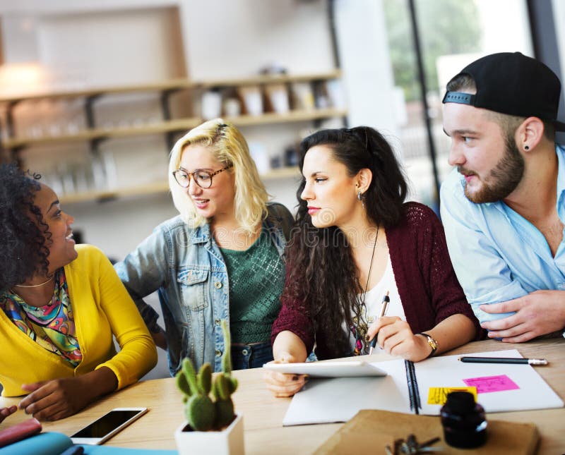 Meeting Talking Discussion Brainstorming Communication Concept Stock ...