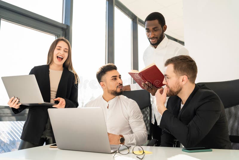 Meeting of the Team of Software Developers in the Office. Stock Image ...