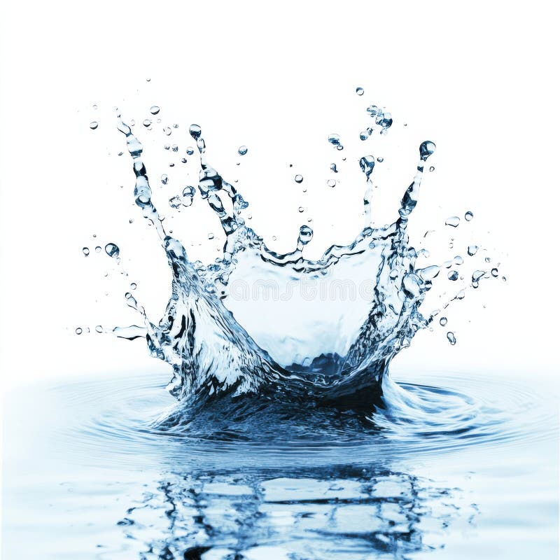 Meeting of Water Streams Results in Stunning Visual Effect Stock ...