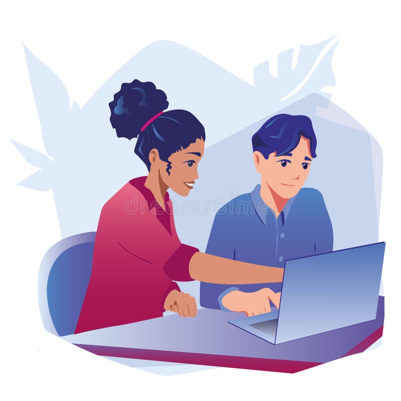 Meeting at Work, Discussion, Conversation with Speech Bubbles ...