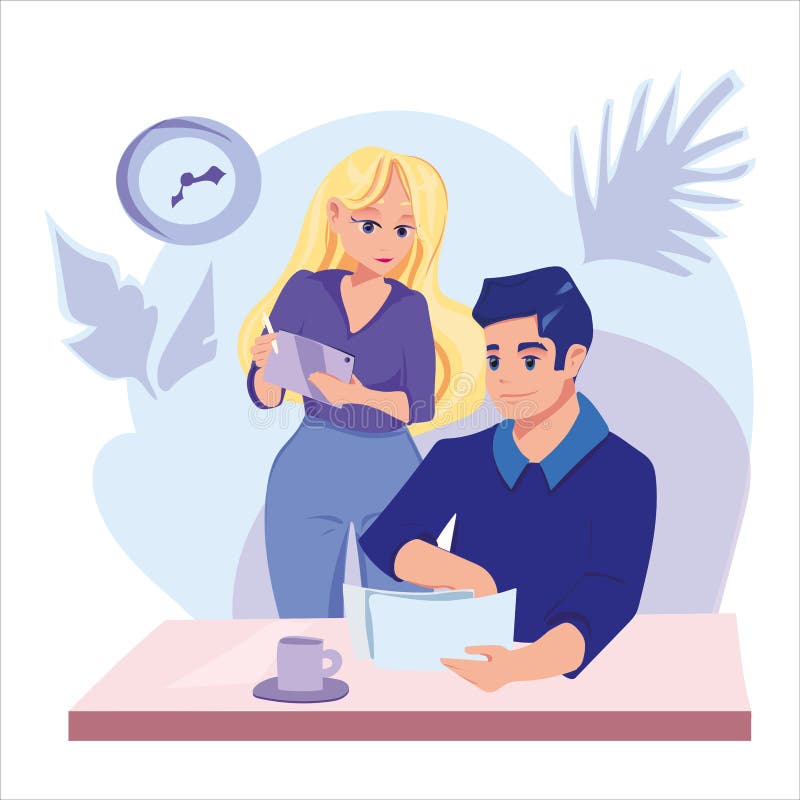 Meeting at Work, Discussion, Conversation with Speech Bubbles ...